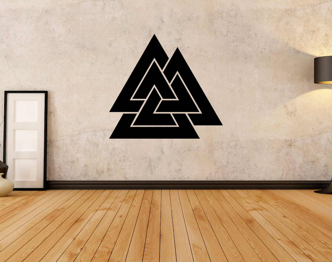 Valknut Sticker, Ancient Scandinavian Symbol, Wall Sticker V | Inspire ...