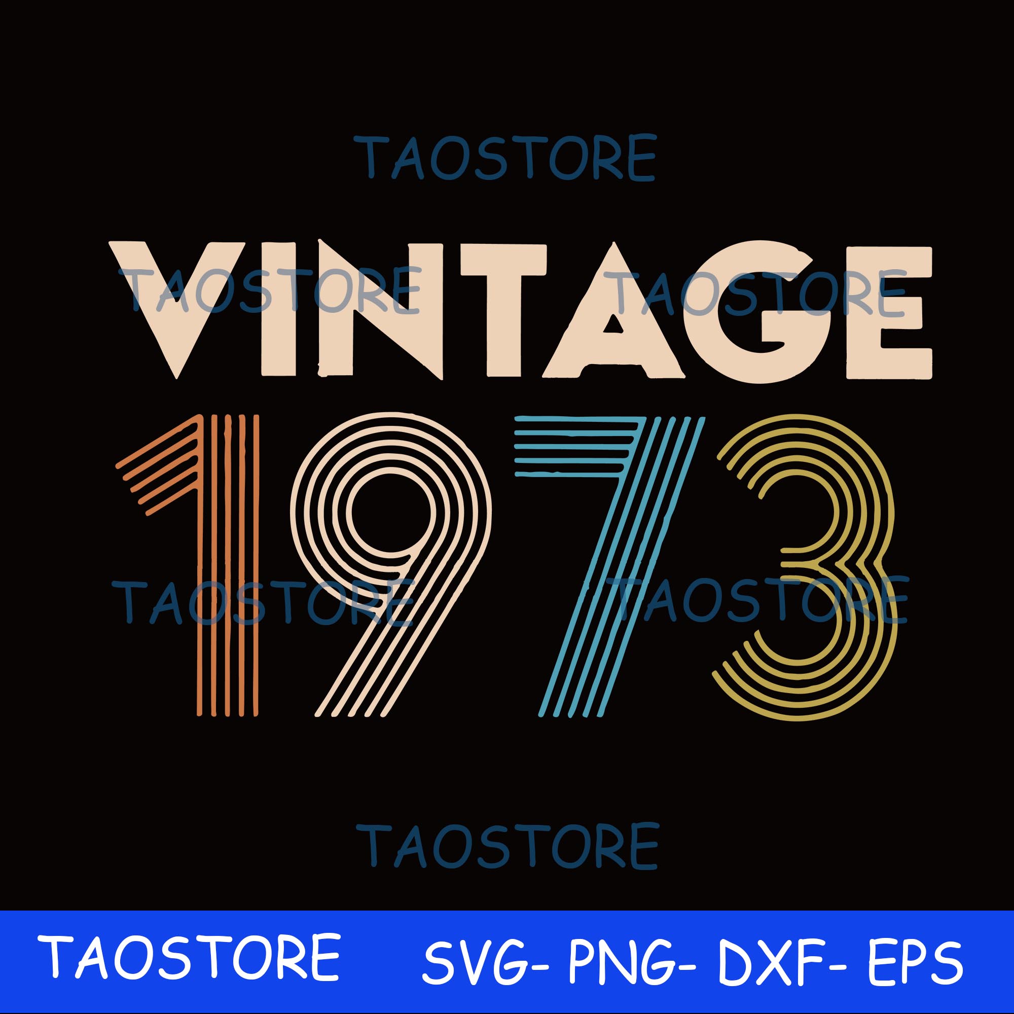 Vintage 1973 svg - Inspire Uplift