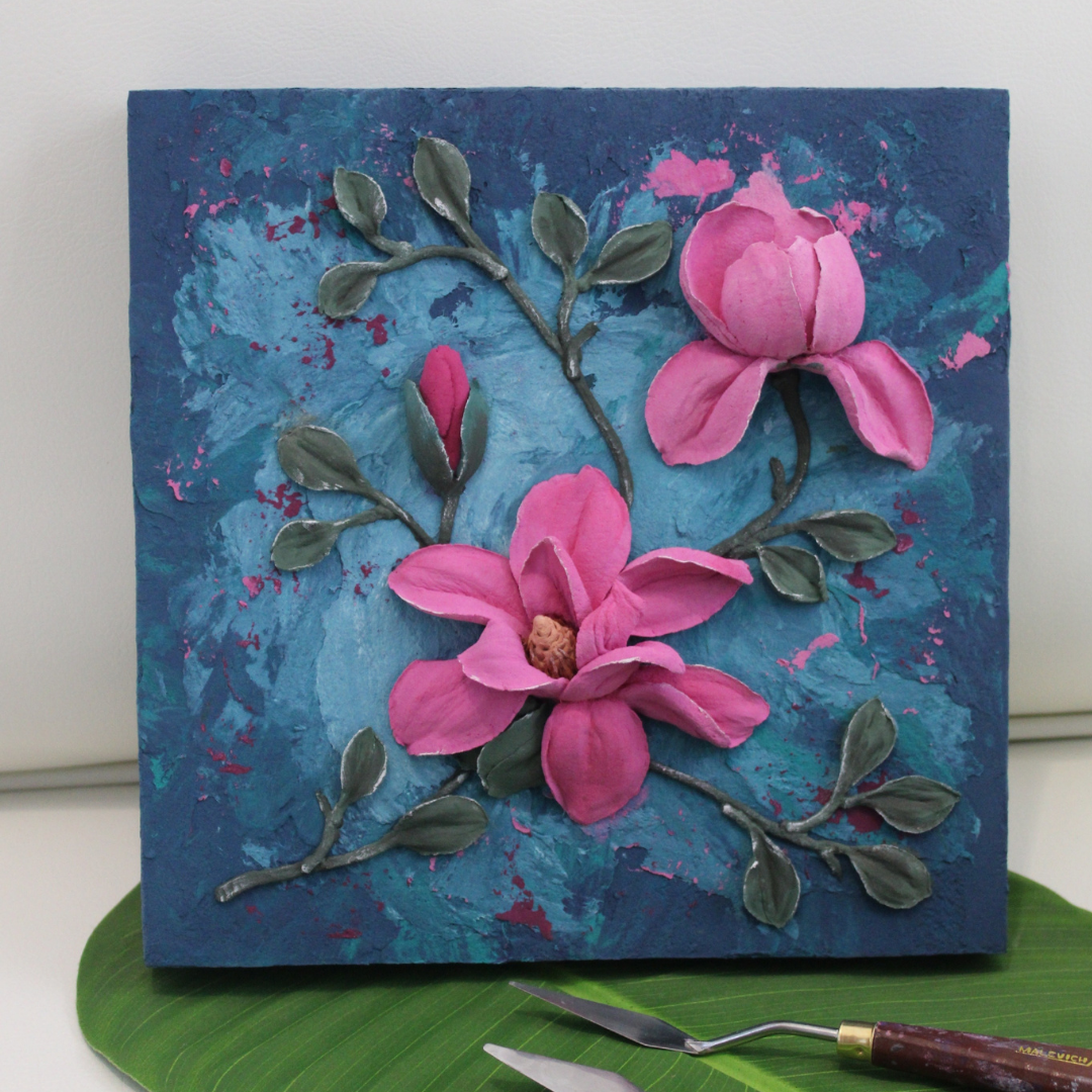 Magnolias, 3D painting, texture painting from decorative pla | Inspire ...