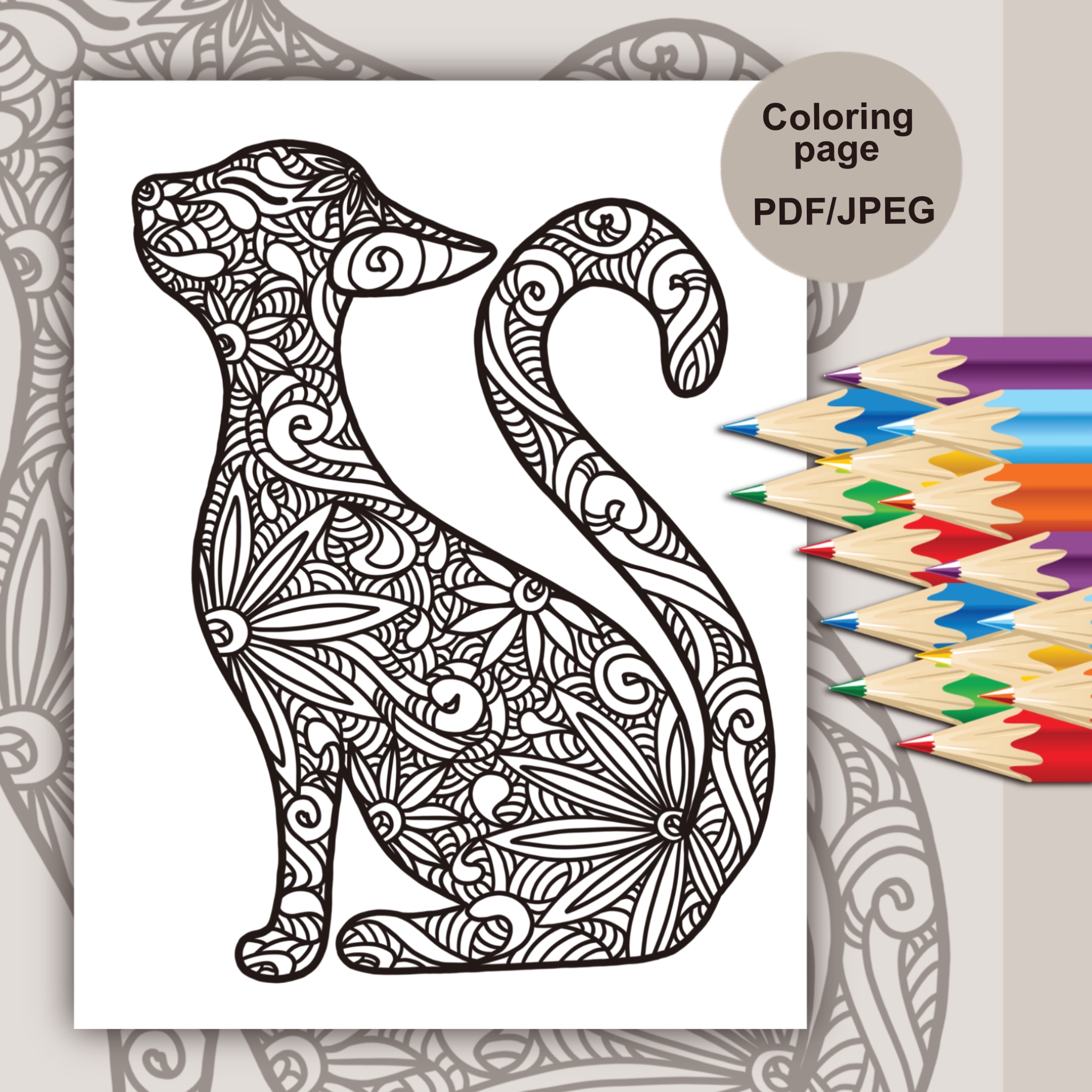 Coloring pages, Coloring page cat, Coloring pages for adults | Inspire ...