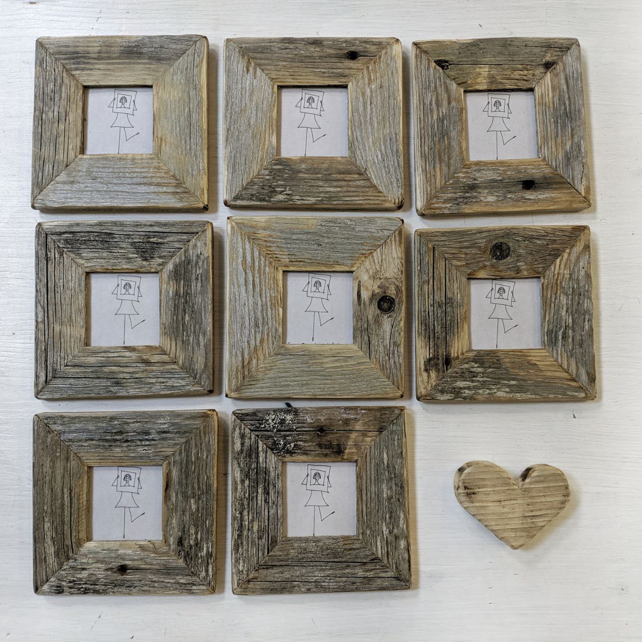 Shipping to Canada small rustic picture frames 2x2 made of s | Inspire ...