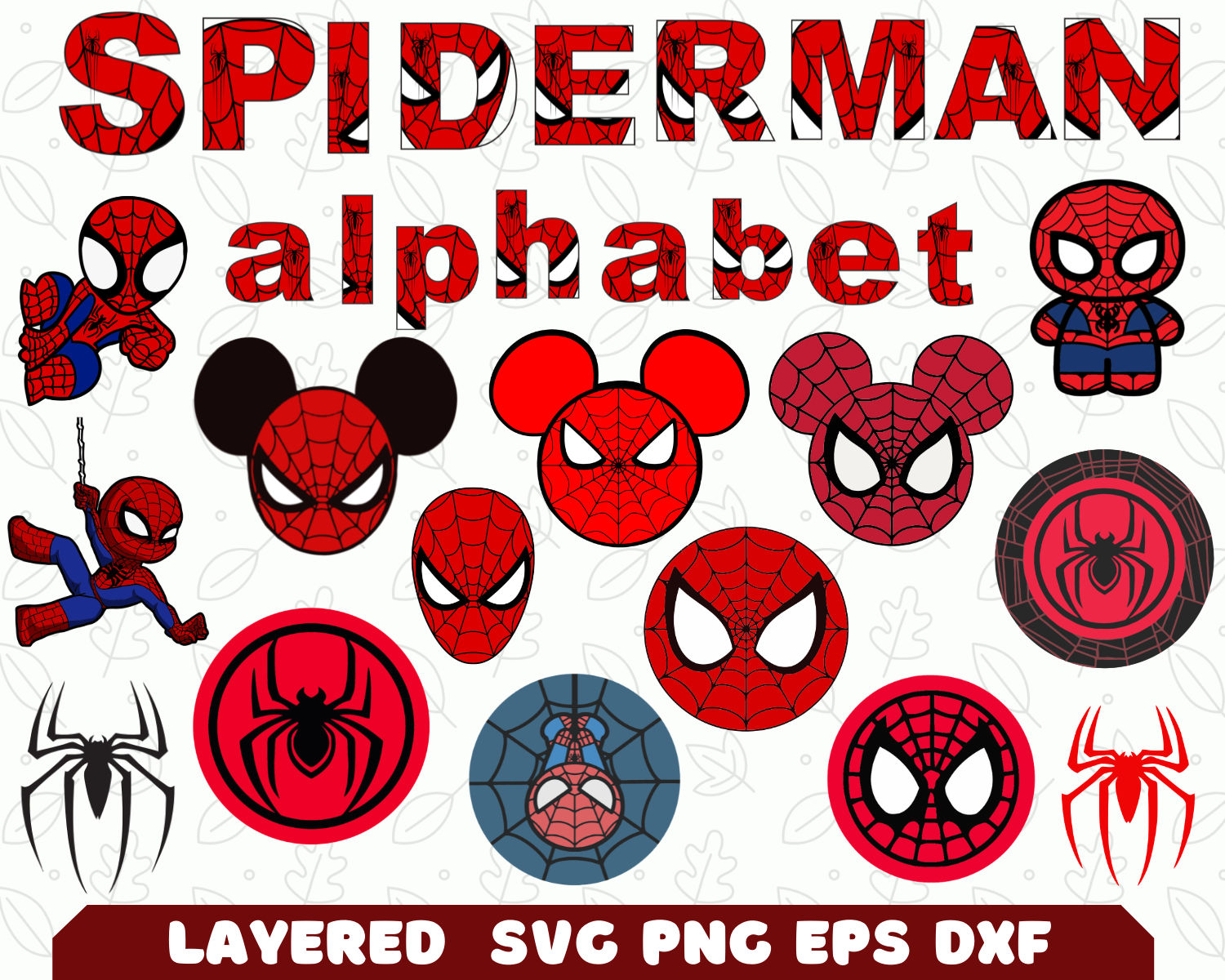 Big SVG Bundle, Digital Download, Spiderman svg, Spiderman p | Inspire ...