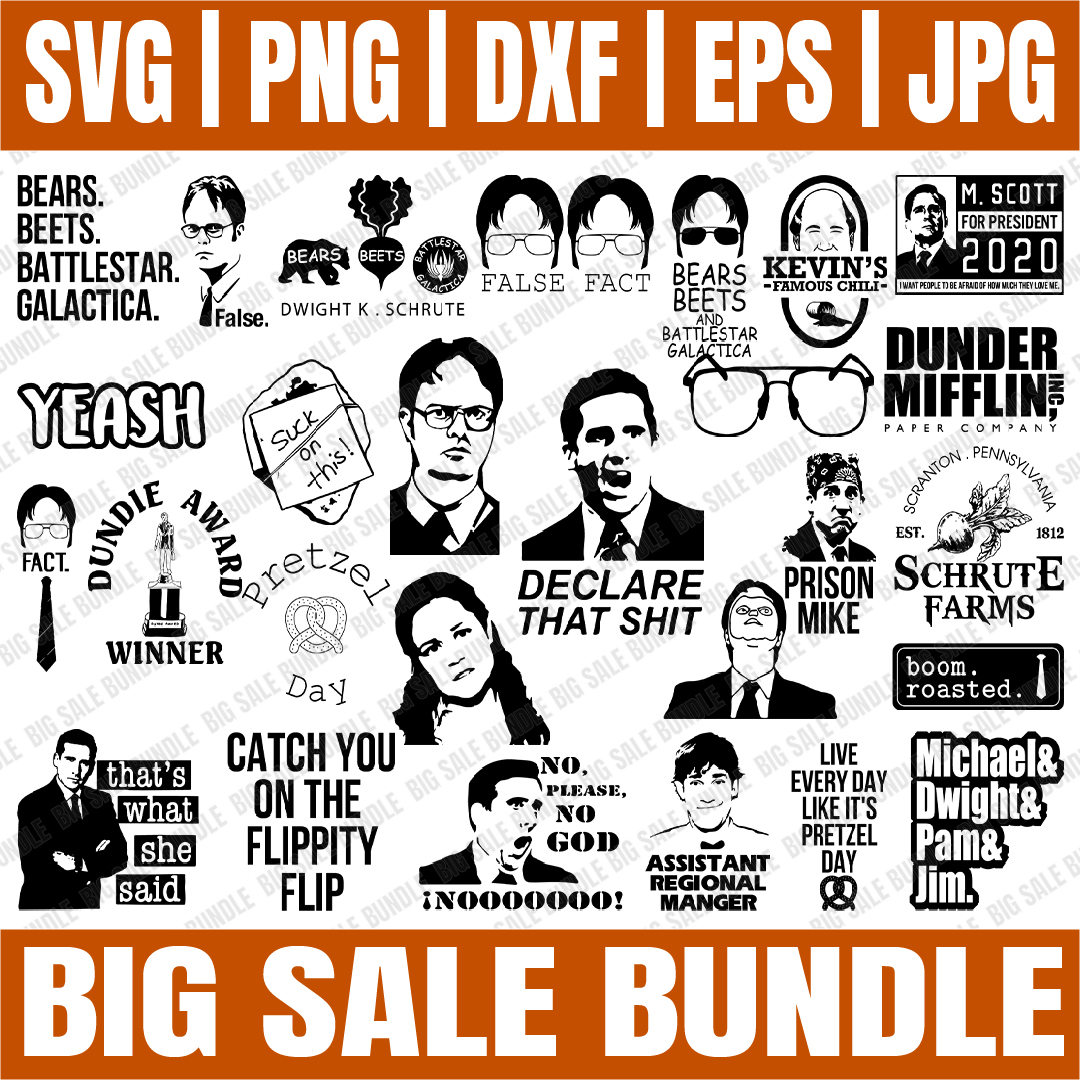 Bundle 28 Files The Office Bundle Svg, The Office Svg, Dunde | Inspire ...
