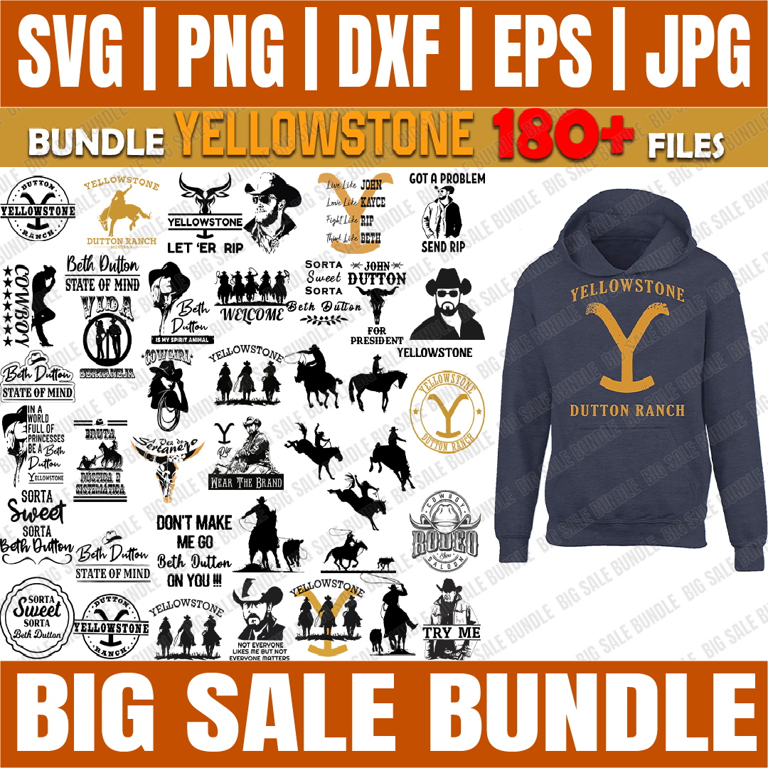 Bundle 180 Files Mega Bundle Yellowstone Svg, Yellowstone Sy | Inspire ...