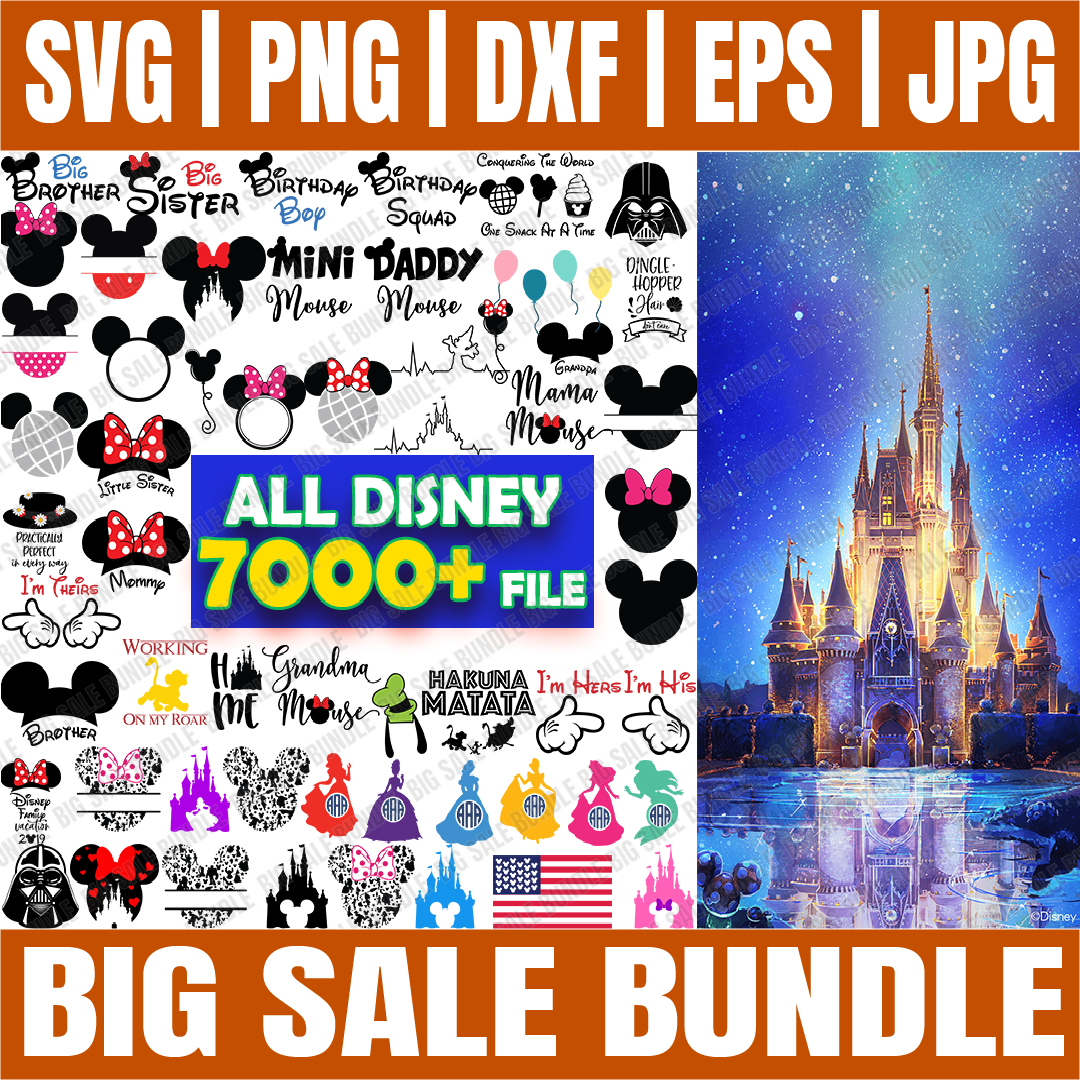 Bundle 7000 Files Disney Svg, Bundle Svg, Mickey, Minnie SVG | Inspire ...