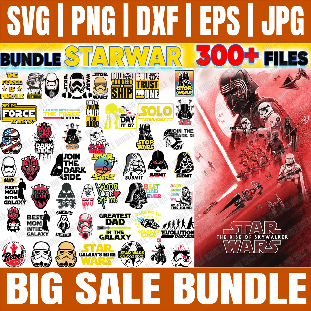 Bundle 300 Files Starwars svg, Starwars Bundle Svg, Star War | Inspire ...
