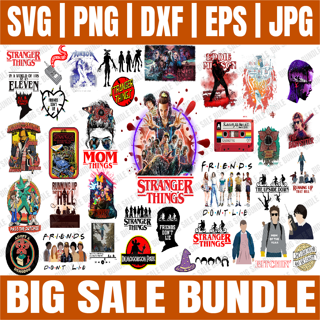Stranger Things Svg Bundle Stranger Things Svg Png Dxf Stranger