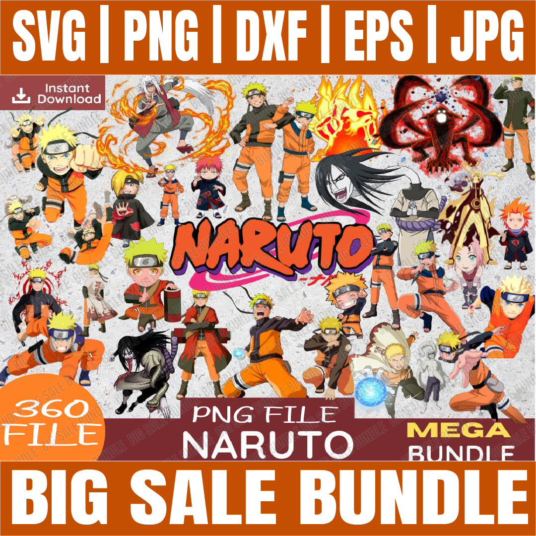 Bundle 360 Files Naruto png, Naruto Bundle png, Mega Bundle, | Inspire Uplift