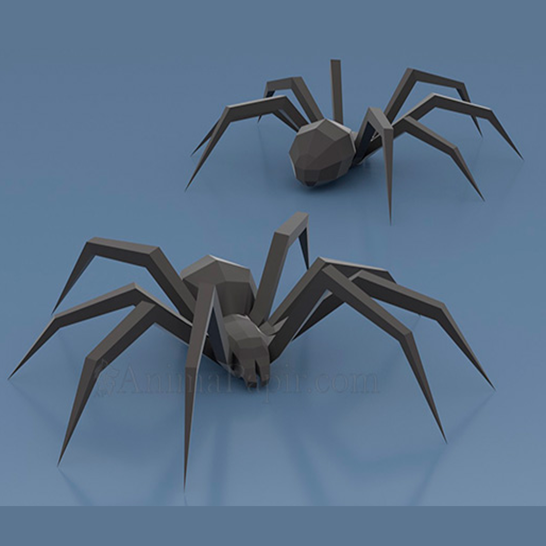 Spider Model Papercraft Template Digital Template for Printi | Inspire ...