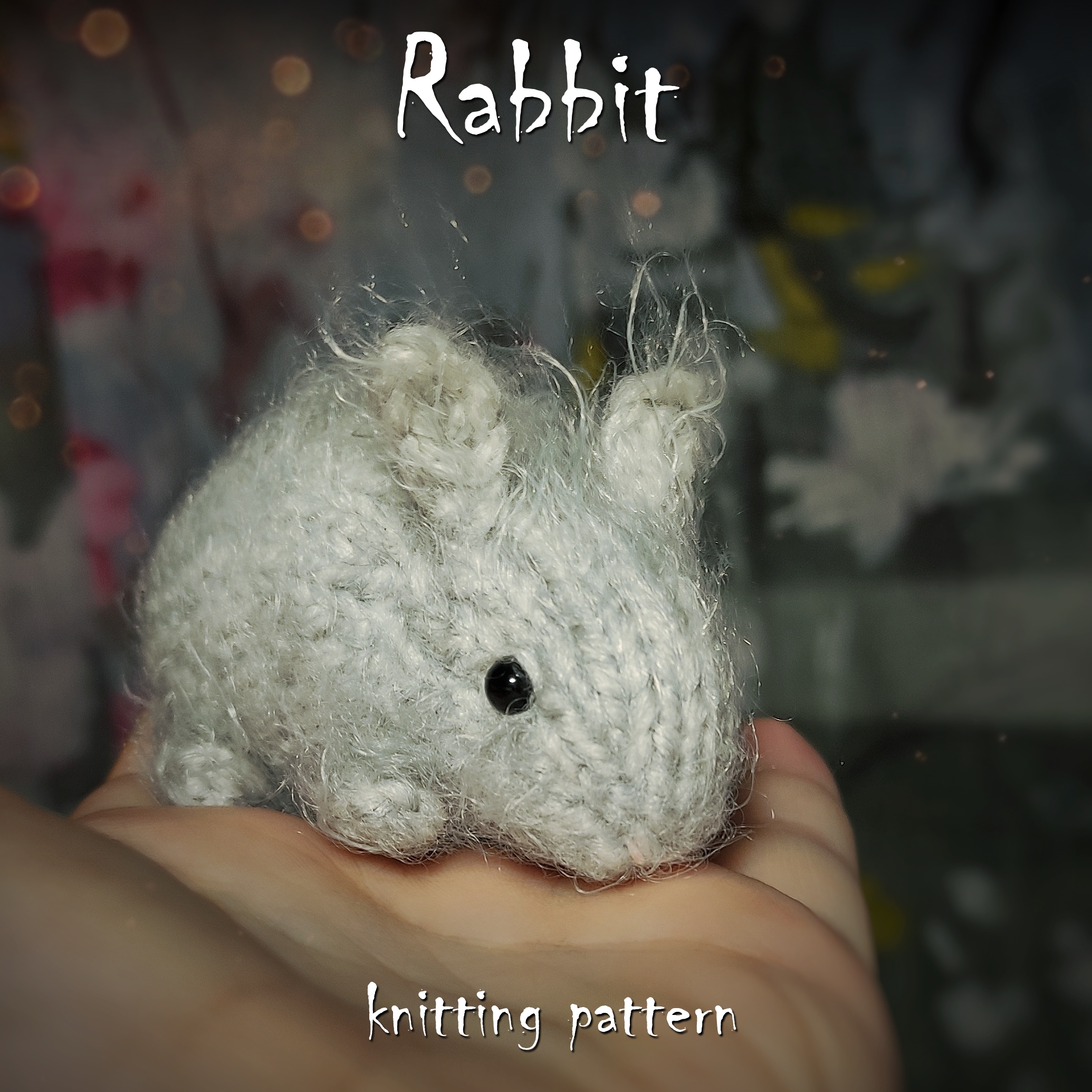 Rabbit cute toy knitting pattern, amigurumi pattern, bunny - Inspire Uplift