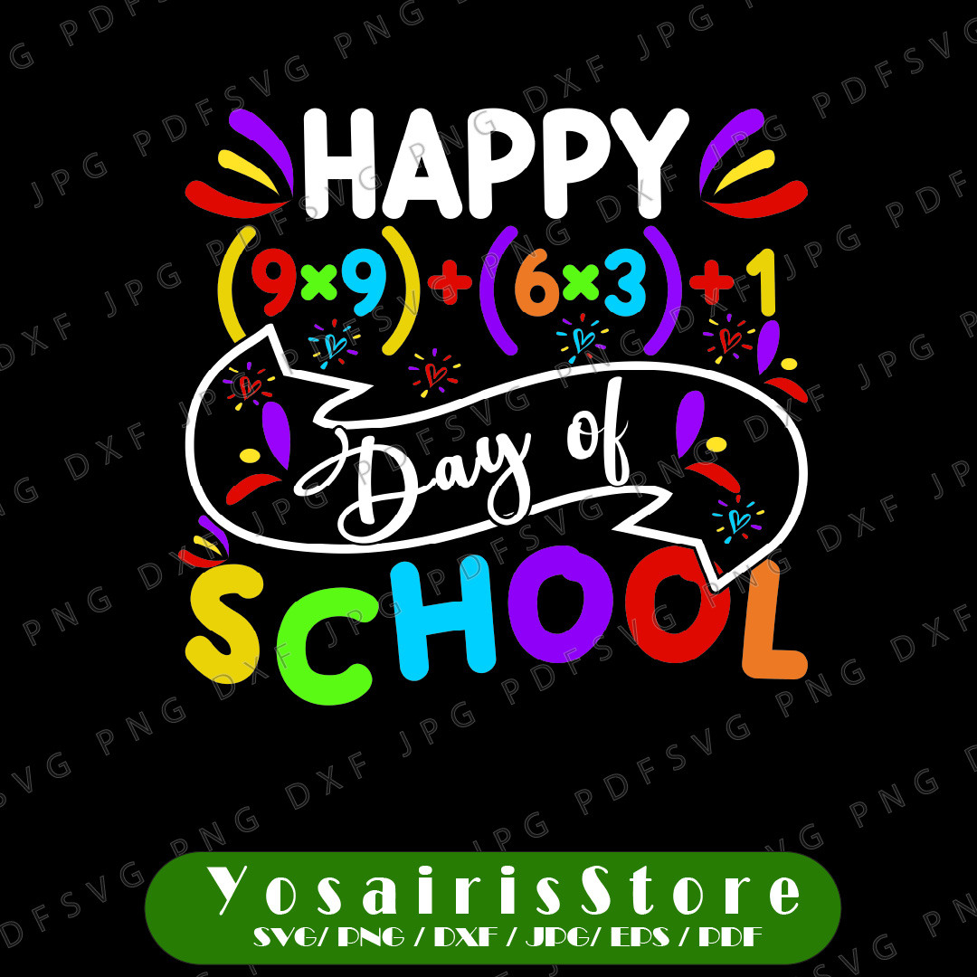 Math Formula 100 Days Of School svg Png Teacher Boy Girl Gif | Inspire ...