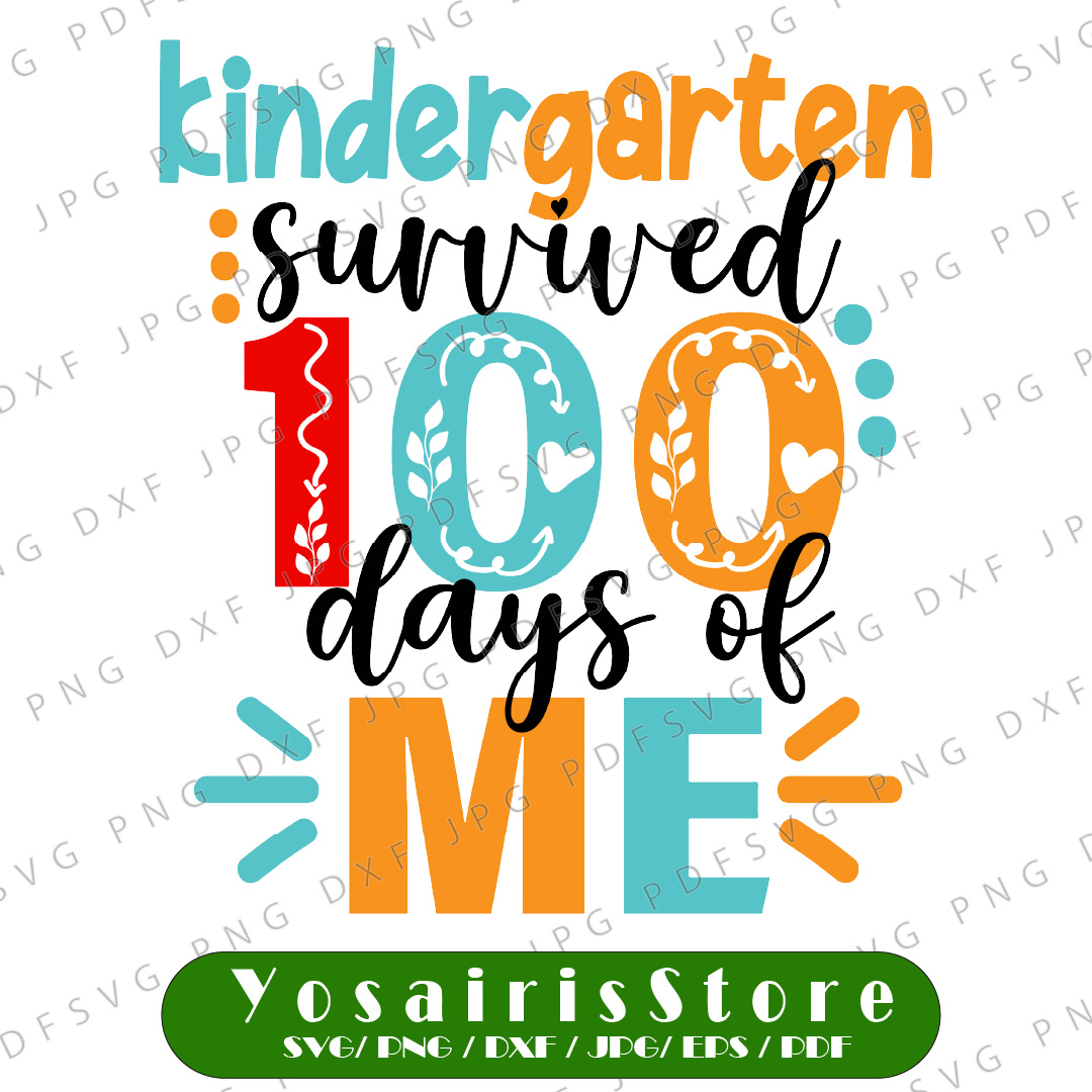 100th day of school svg, 100 days, School svg, Kindergarten | Inspire ...