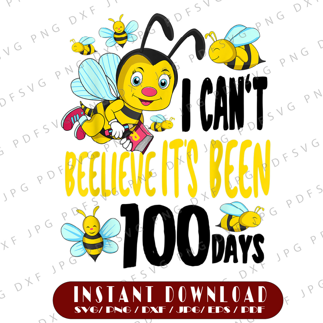 100 School Days PNG, 100th Day Of School 2022 Bee Honey Png, - Inspire ...