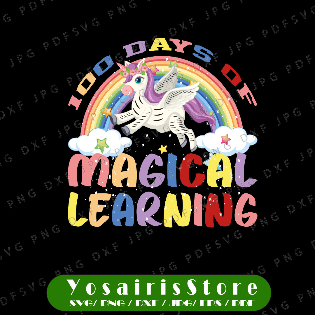 Unicorn Rainbow 100 Days Of Magical Learning, 100 Days Of Sc | Inspire ...