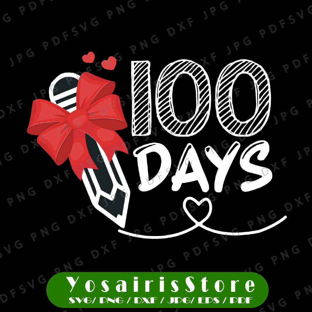 100 Days of School PNG, 100th Day PNG, Teacher Sublimations - Inspire ...