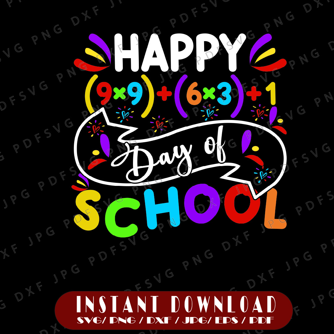 Math Formula 100 Days Of School svg Png Teacher Boy Girl Gif - Inspire ...