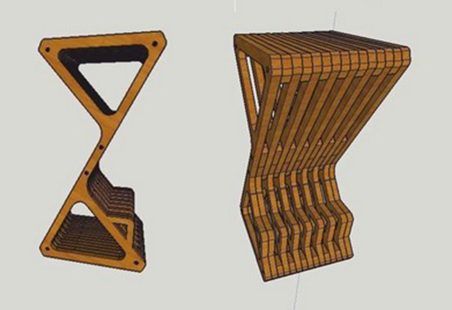 Digital Template Cnc Router Files Cnc Bar Stool Files For Wo Inspire Uplift