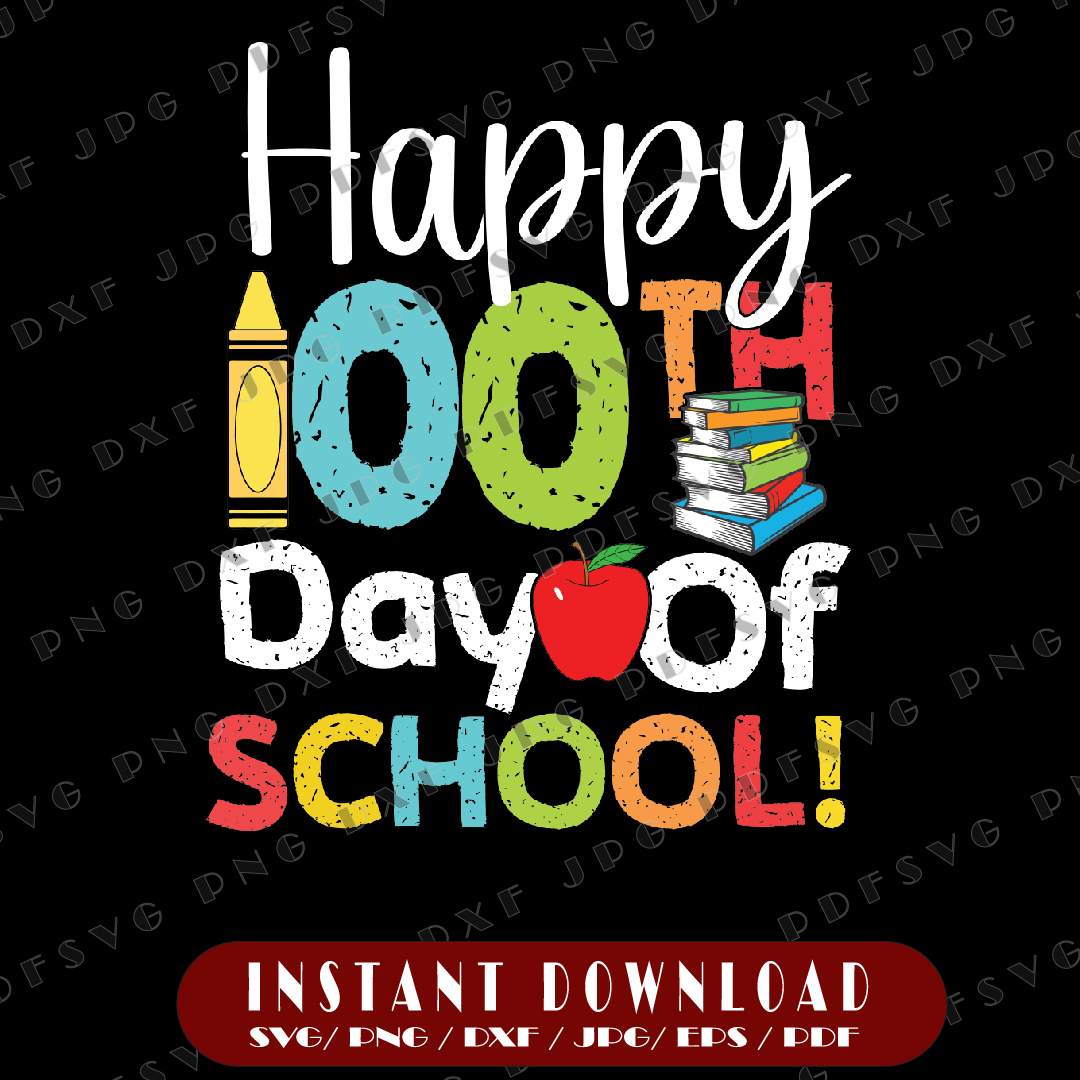 Happy 100th Day of School PNG, one hundred days of school, 1 - Inspire ...
