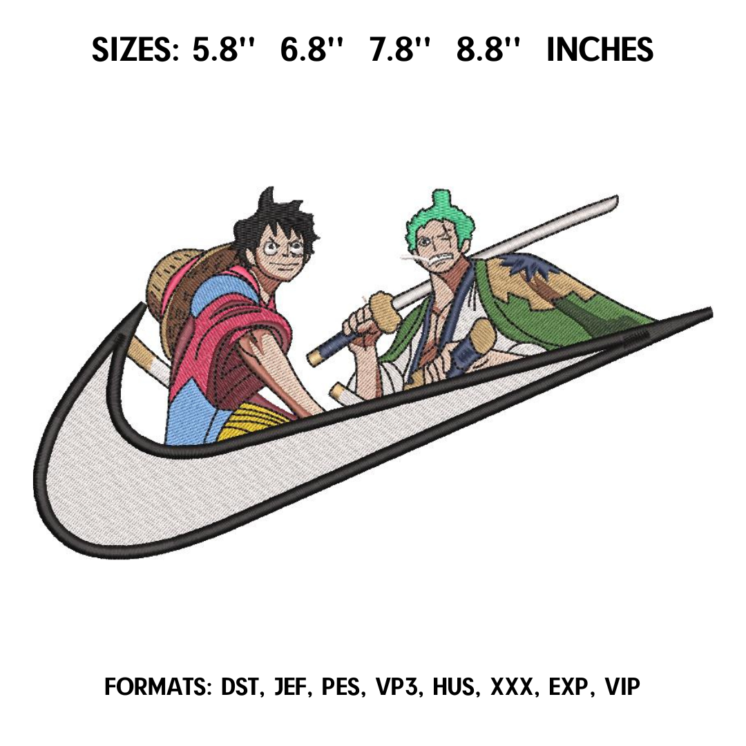 Monkey D Luffy Embroidery Design File/Anime Embroidery Desig | Inspire ...