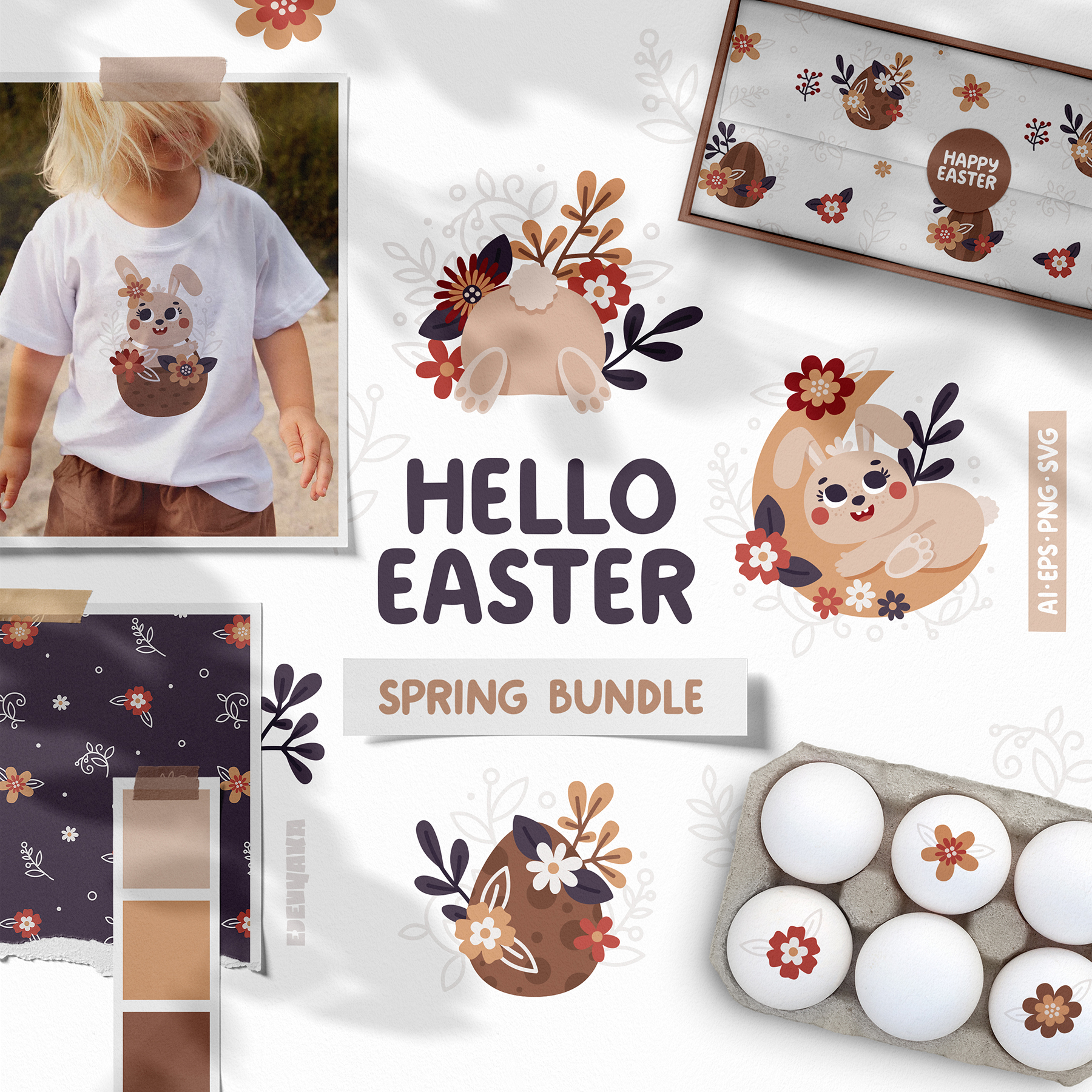 Easter SVG, Easter PNG, Spring SVG, Easter Spring Bundle, Ea | Inspire ...