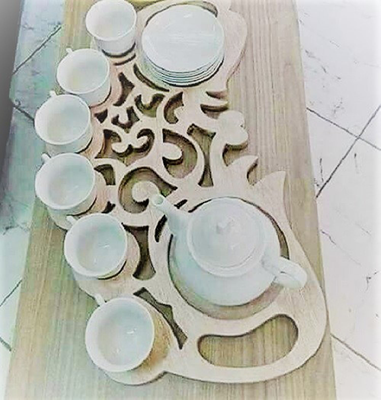 Digital Template Cnc Router Files Cnc Tea Tray Files for Woo | Inspire ...