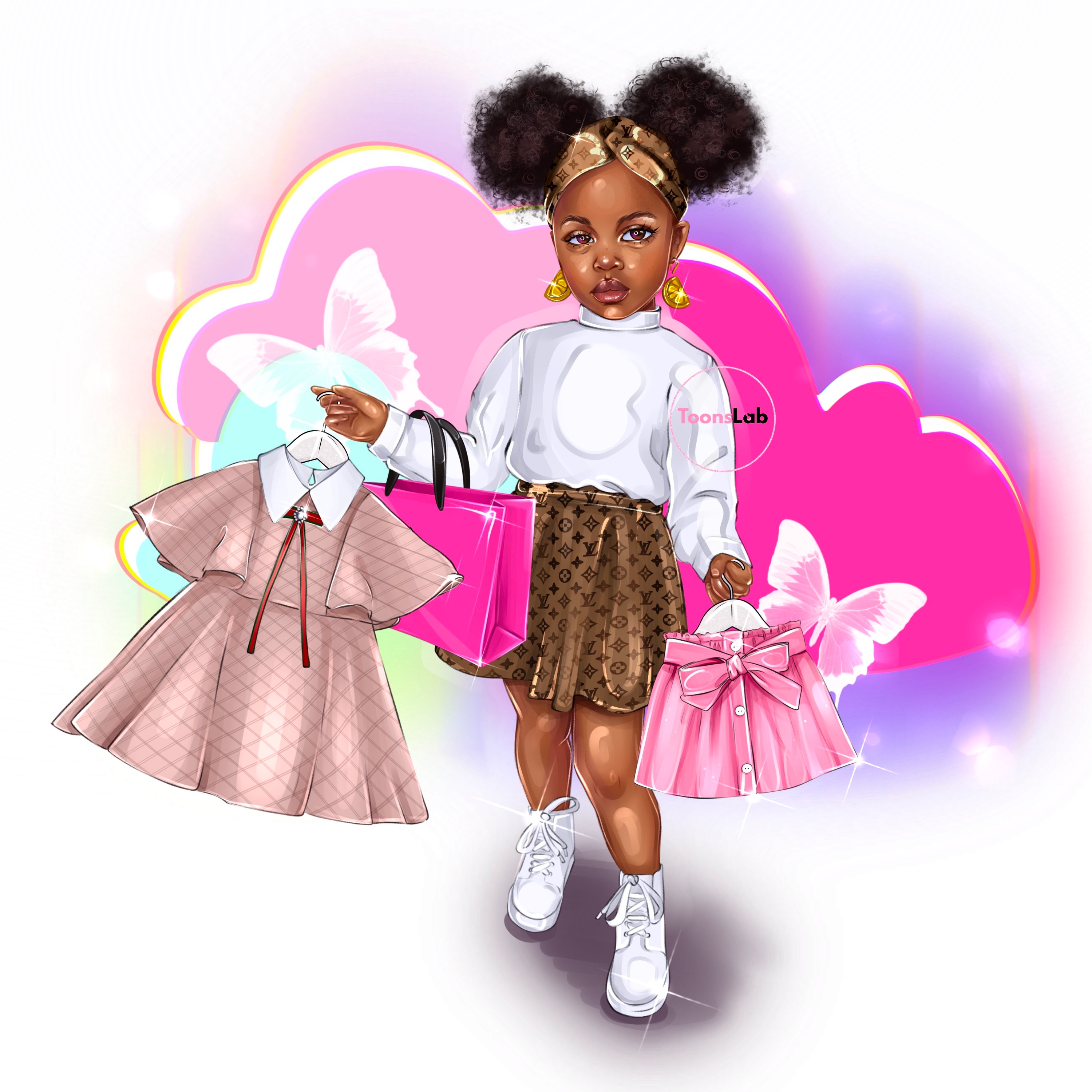 Baby Boutique Logo Design Baby Cartoon Logo Kids Custom Logo - Inspire ...