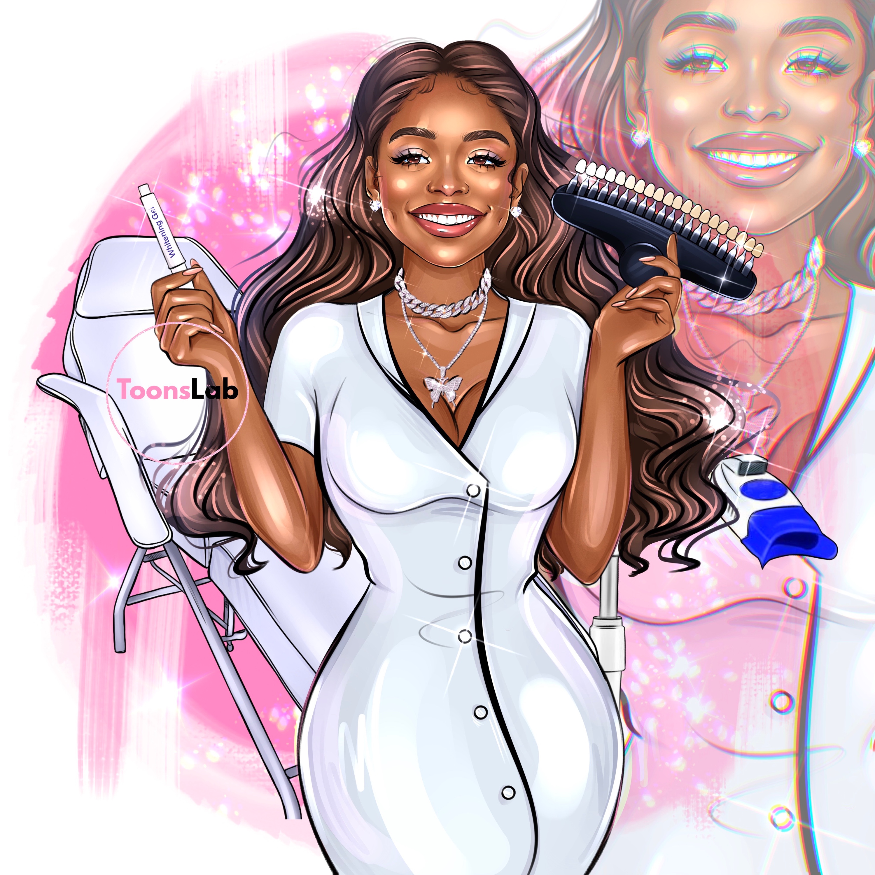 Teeth Whitening Logo Design Dental Logo Aestetic Custom Digi | Inspire ...