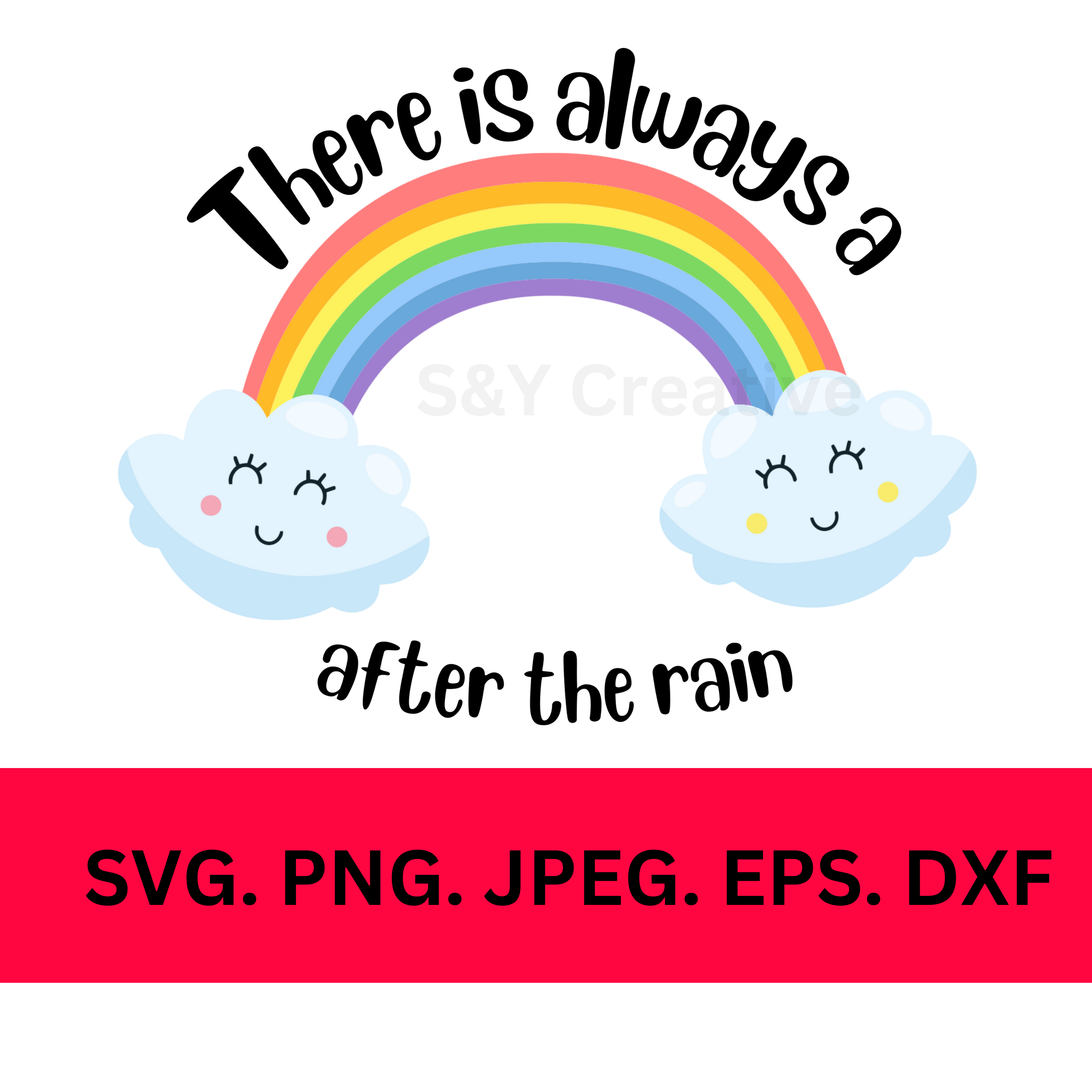 Bright Colourful Rainbow SVG for Cricut cut files | Inspire Uplift