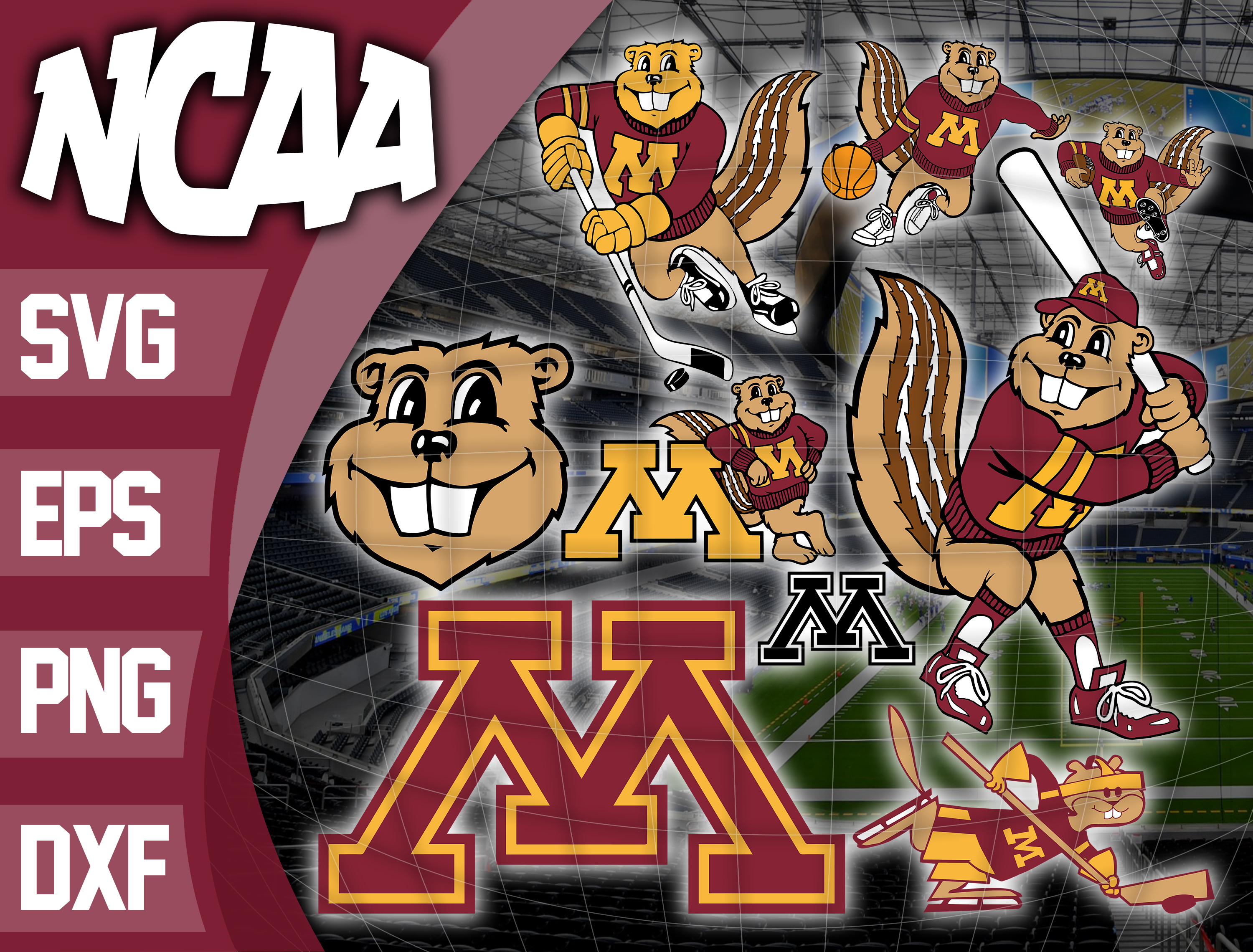 Minnesota Golden Gophers SVG bundle , NCAA svg, NCAA bundle | Inspire ...