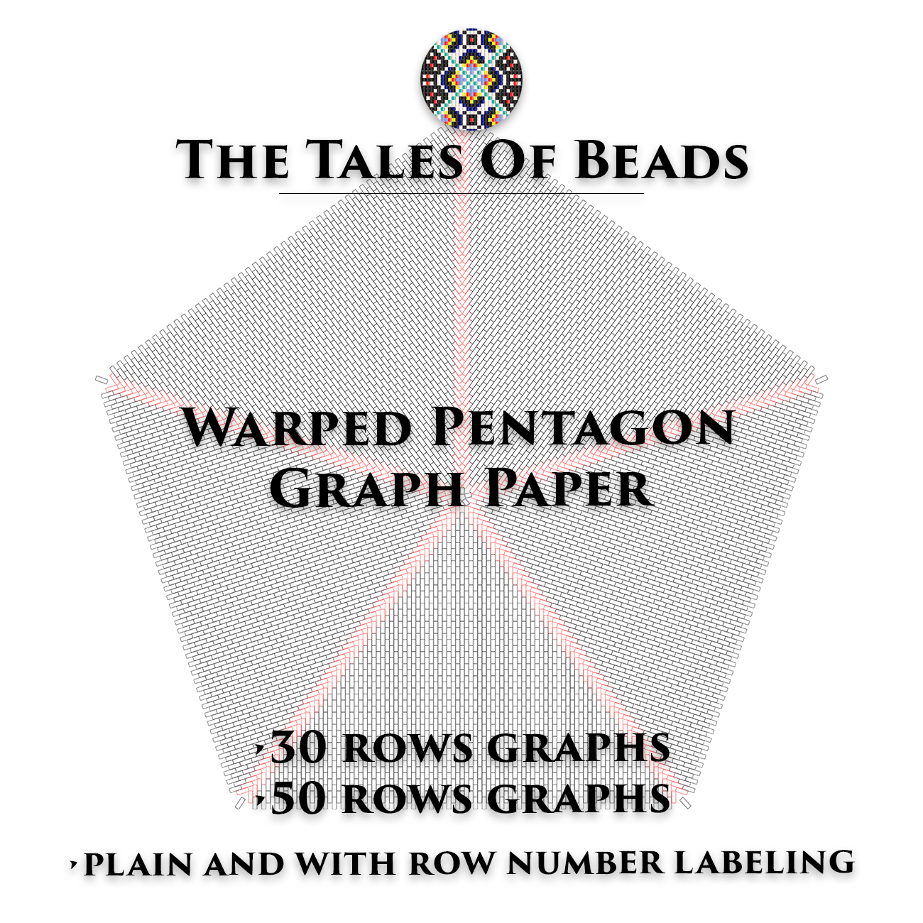 Warped Pentagon Graphs / Warped Pentagon Beading Graphs / Se - Inspire ...