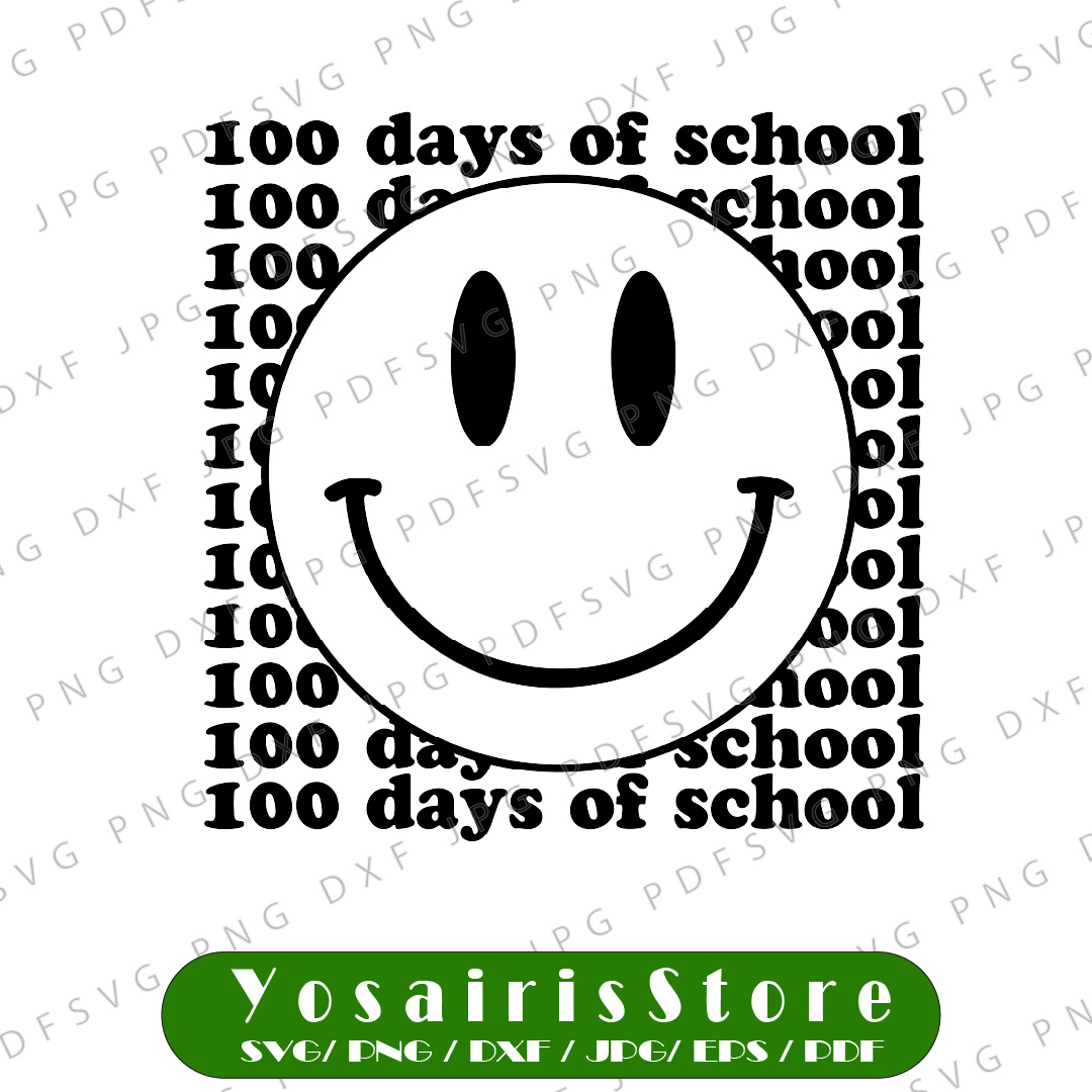 Teacher Svg Png, Happy 100 Days Of School Svg, Smile 100 Mag | Inspire ...