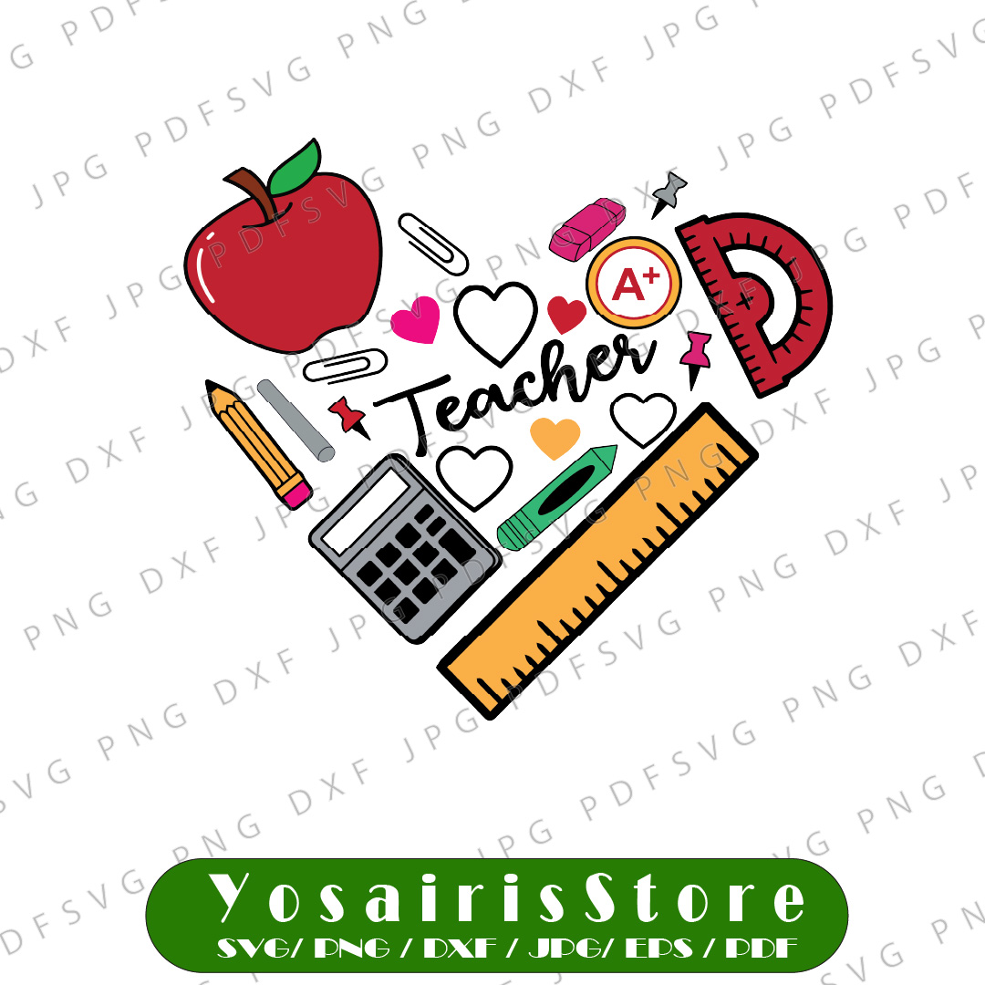 Inspirational Teacher Svg Png, Teach Love Inspire Svg, Back | Inspire ...