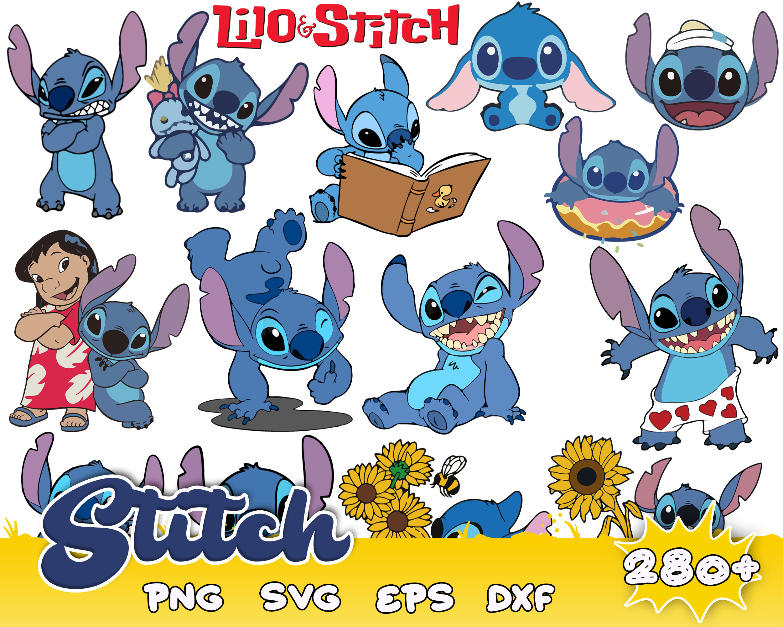 280 Lilo and stitch svg bundle files, lilo and stitch svg fo - Inspire ...