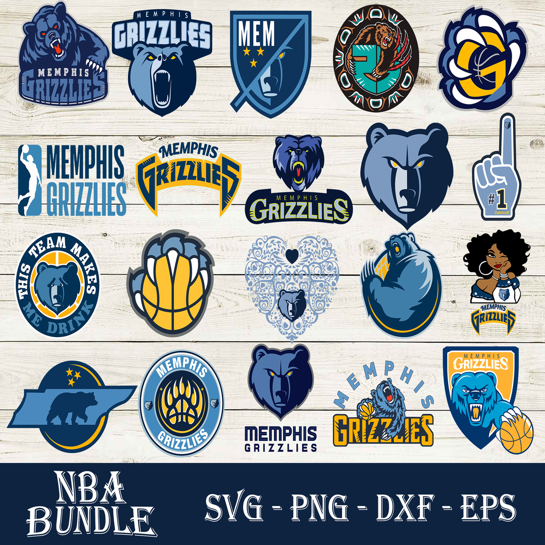 Memphis Grizzlies Bundle SVG, Memphis Grizzlies SVG | Inspire Uplift