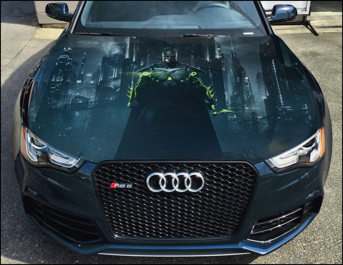 Vinyl Car Hood Wrap Full Color Graphics Decal Batman Sticker - Inspire ...