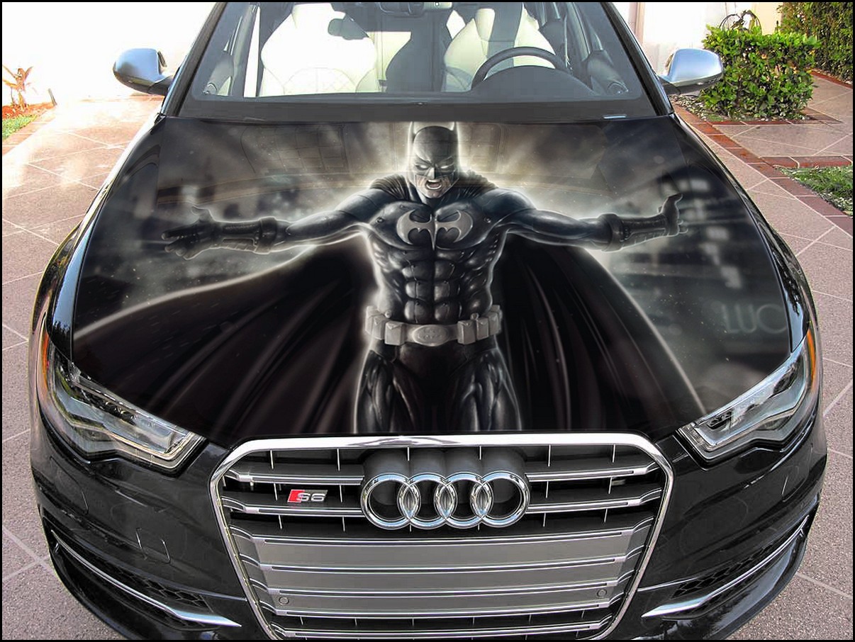Vinyl Car Hood Wrap Full Color Graphics Decal Batman Sticker - Inspire ...