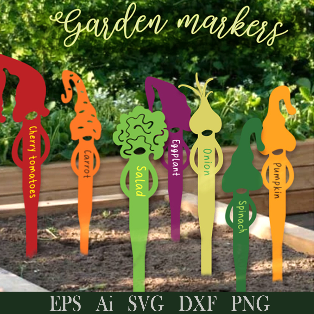 Garden markers with gnomes | Inspire Uplift