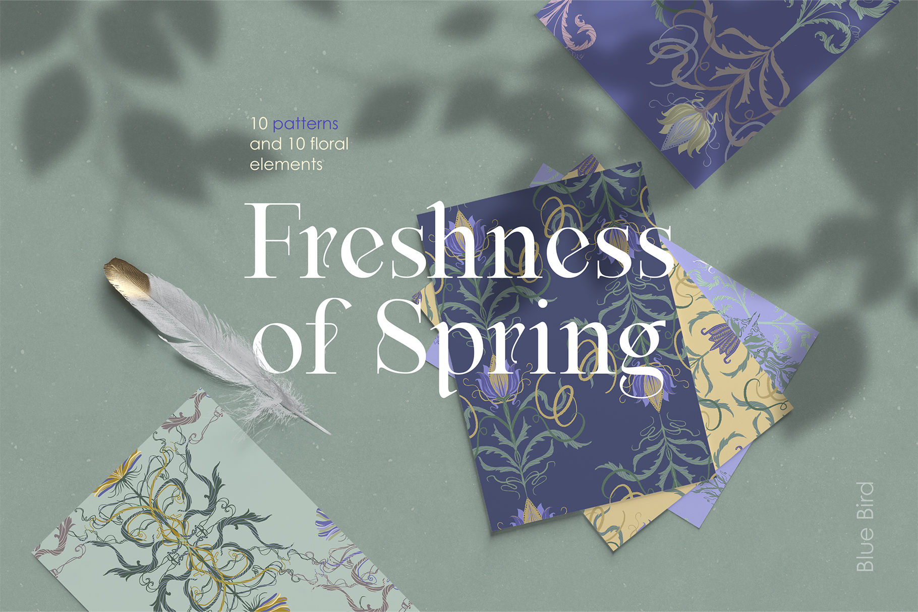 Spring floral pattern collection, botanical seamless pattern | Inspire ...