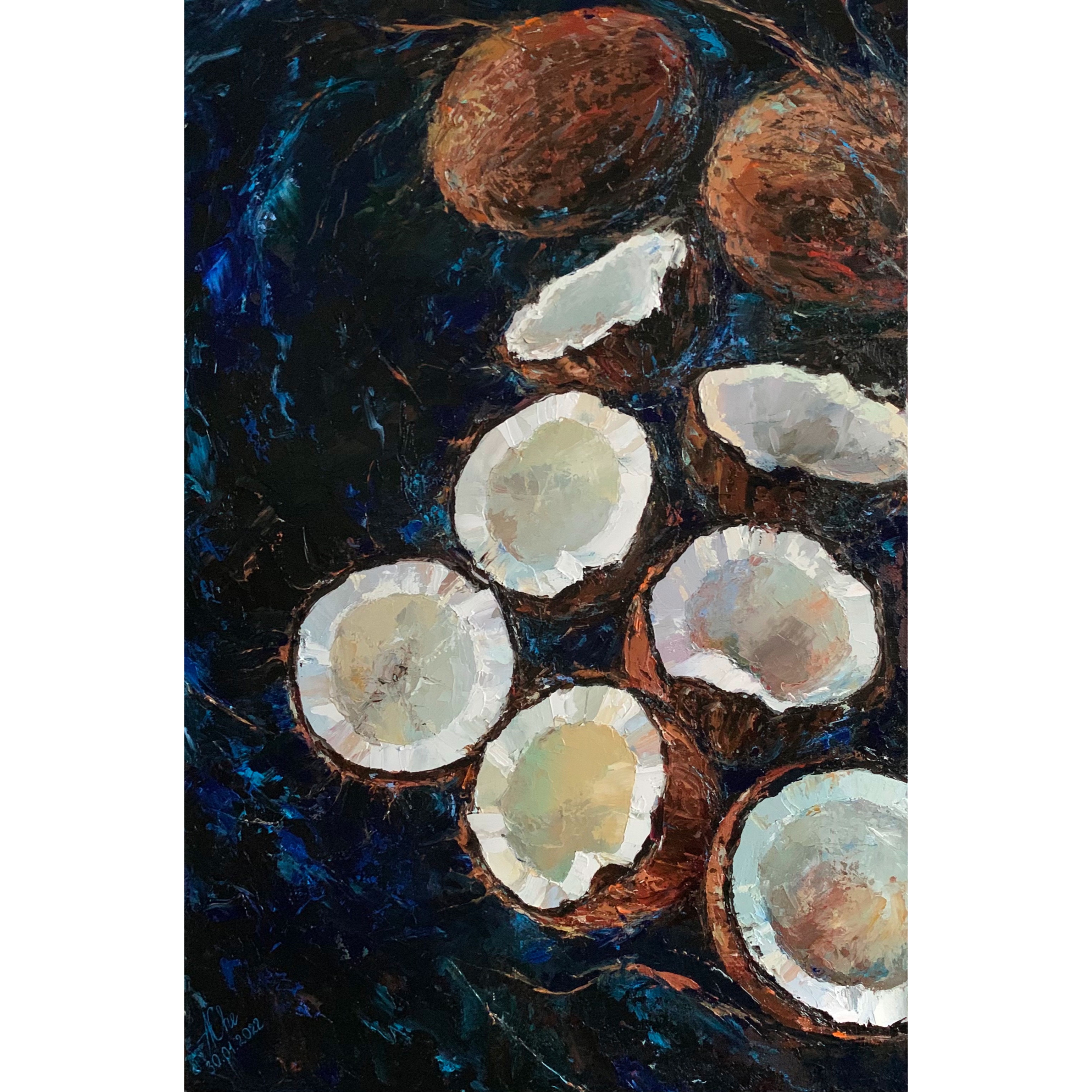 Coconuts painting Coconuts Artwork Coconuts Original Art Oil | Inspire ...