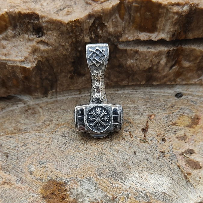 THOR'S HAMMER PENDANT HAMMER RUNE THOR'S HAMMER STERLING HAM | Inspire ...