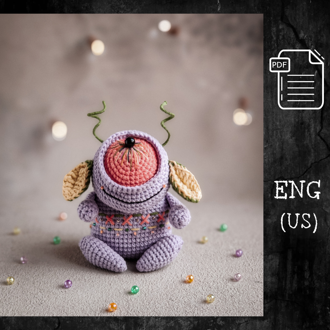 CROCHET PATTERN cute Monster / Amigurumi Monster / Crochet l | Inspire ...