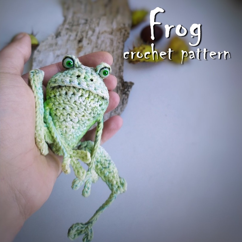 Frog Crochet Pattern, toad amigurumi toy, plush toy diy | Inspire Uplift