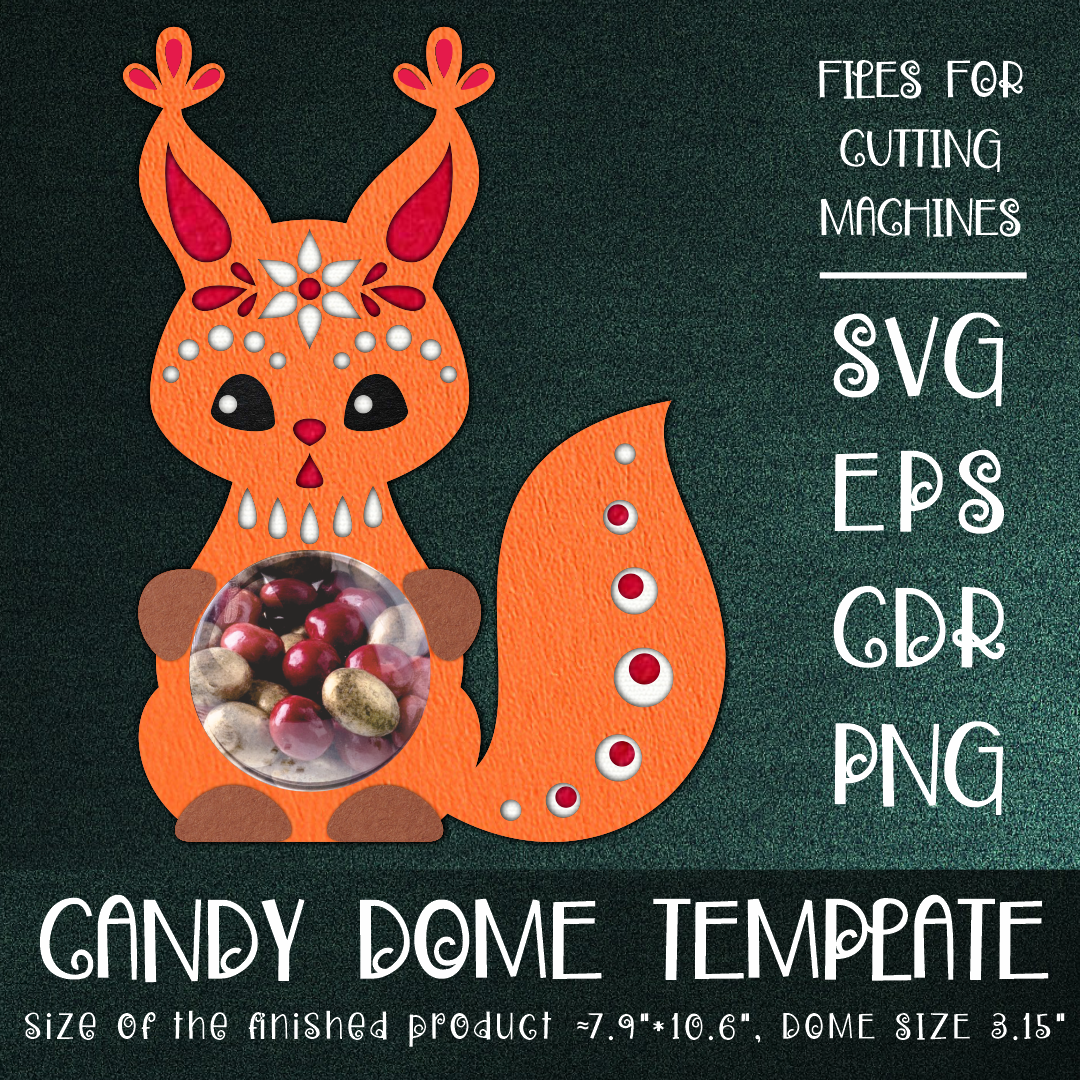 Squirrel Candy Dome | Paper Craft Template - Inspire Uplift