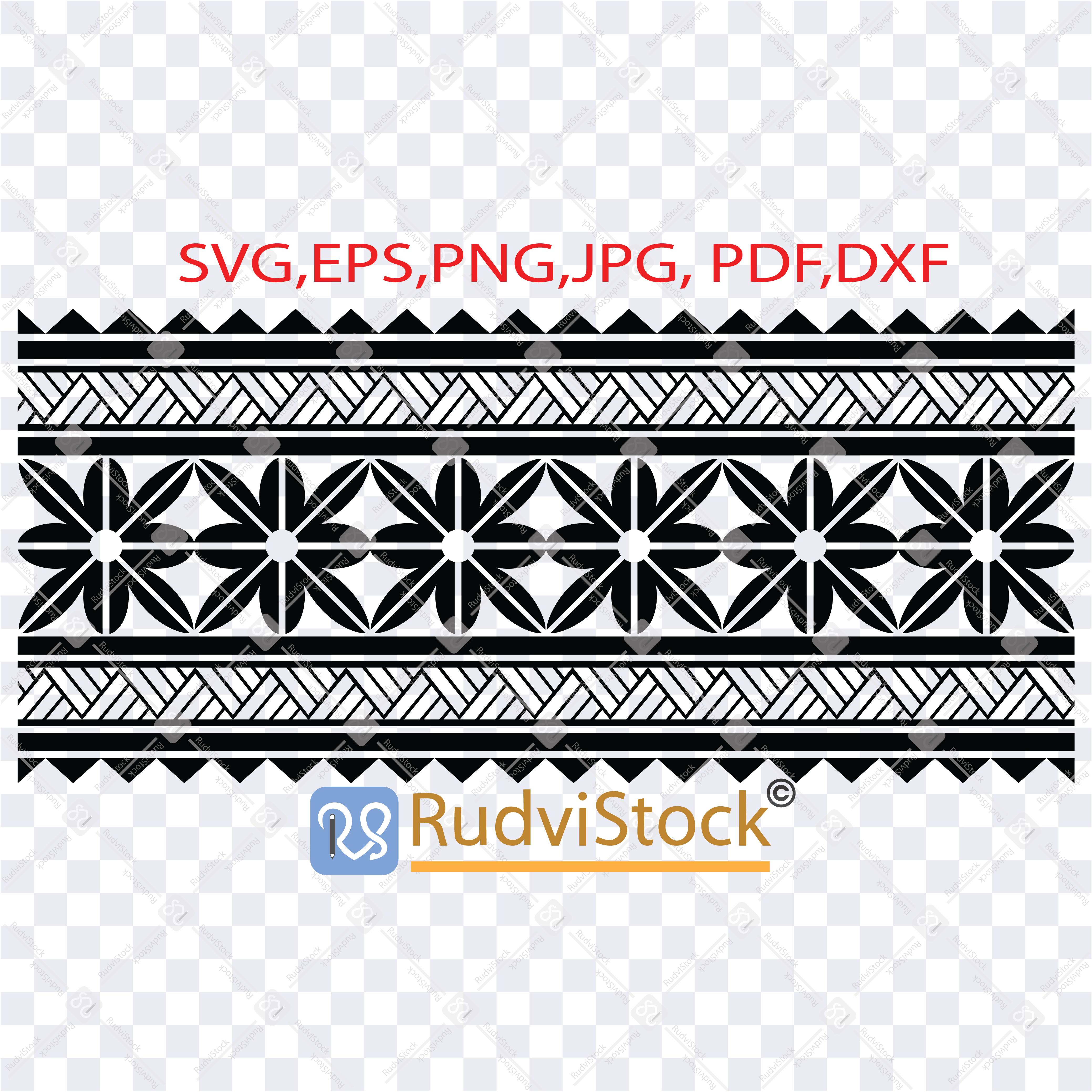 Polynesian Band Tattoo / Polynesian Svg / Tongan pattern tat | Inspire ...