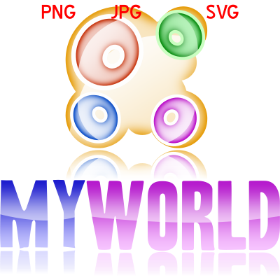 My World logo png, svg, jpg 600dpi | Inspire Uplift