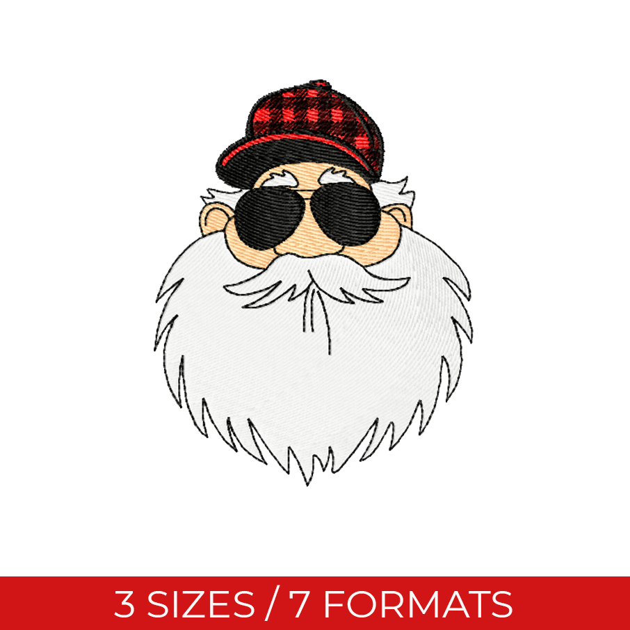 Santa, Embroidery file, Machine embroidery designs, Christma | Inspire ...