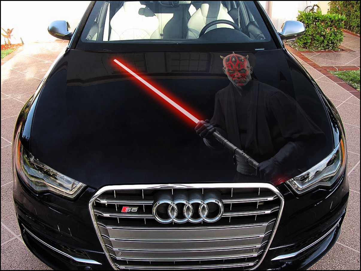 Vinyl Car Hood Wrap Full Color Graphics Decal Darth Maul Sti - Inspire ...