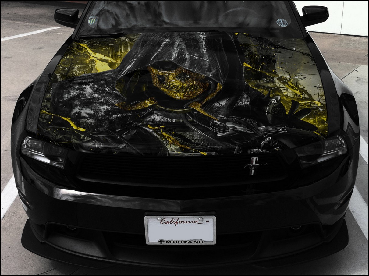 Vinyl Car Hood Wrap Full Color Graphics Decal Death Sticker | Inspire ...