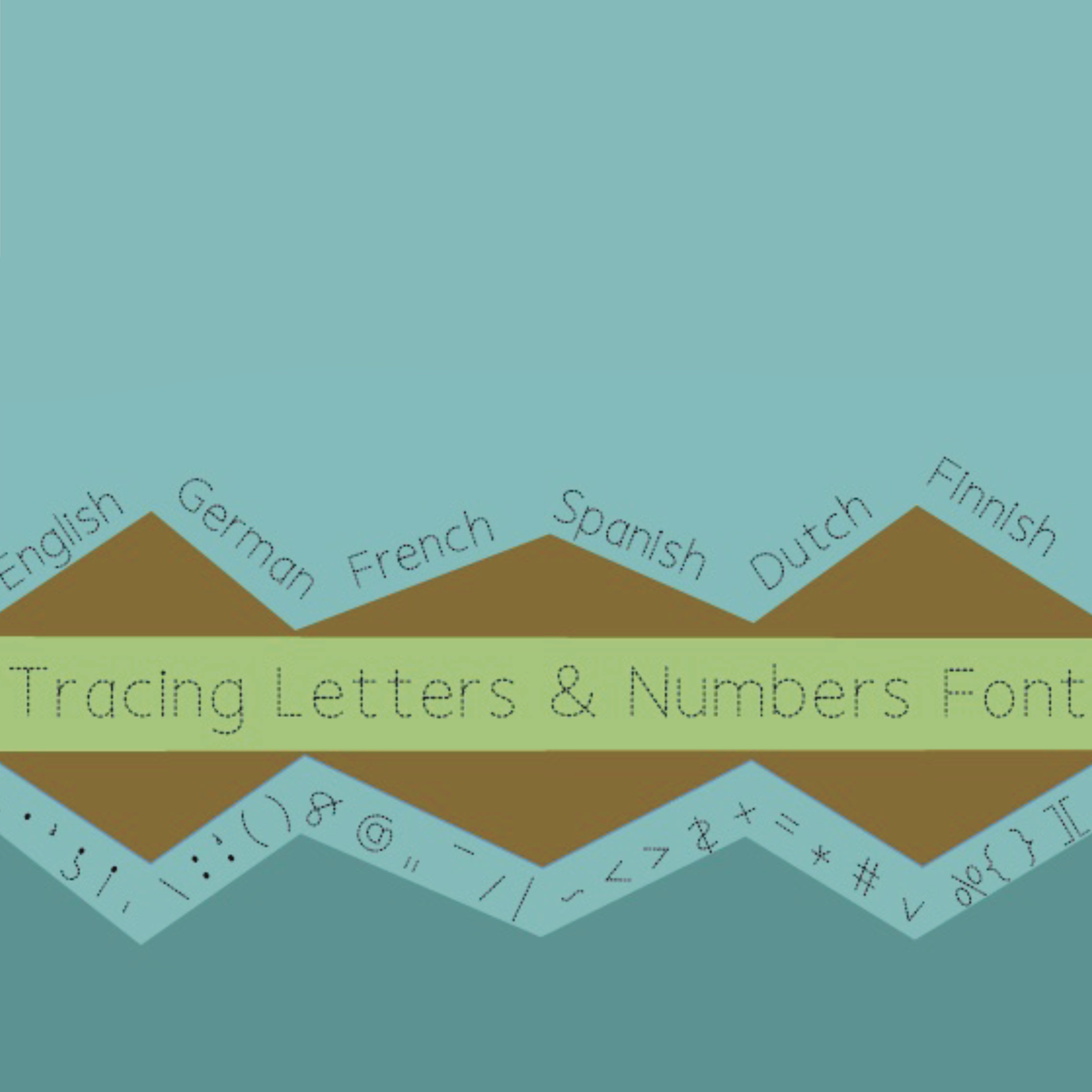 Tracing Handwriting Letters and Numbers Tracing Font | Inspire Uplift