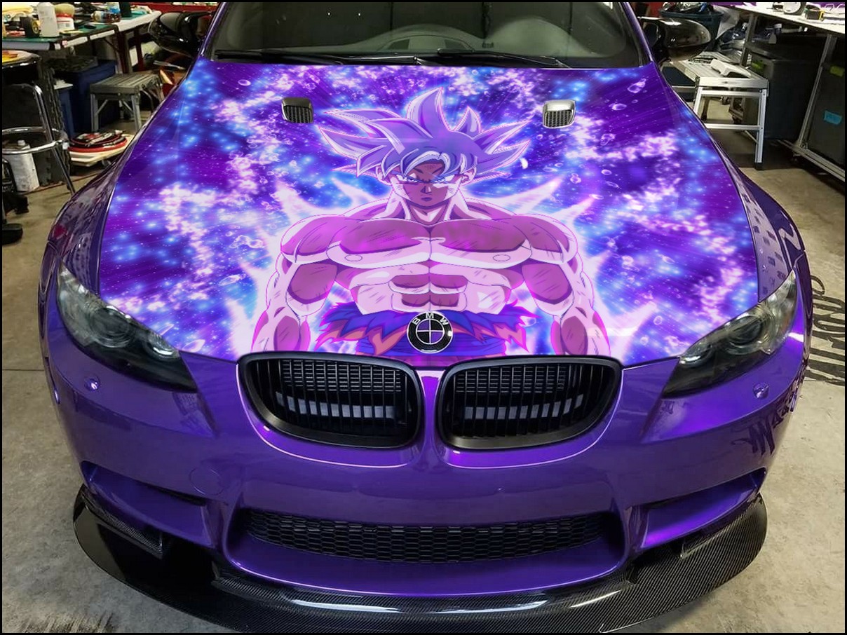 Vinyl Car Hood Wrap Full Color Graphics Decal Dragon Ball St - Inspire ...